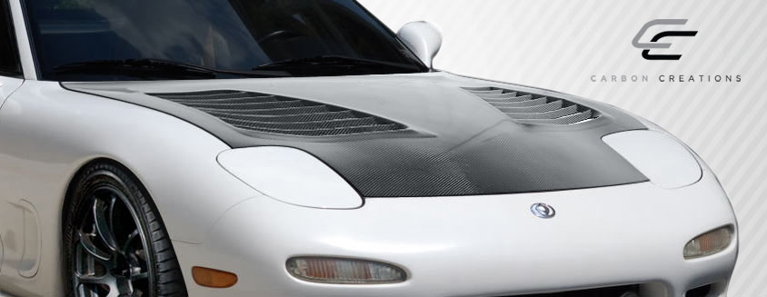 93-97 Mazda RX7 C-1 Overstock Carbon Body Kit- Hood!!! 106591 | eBay